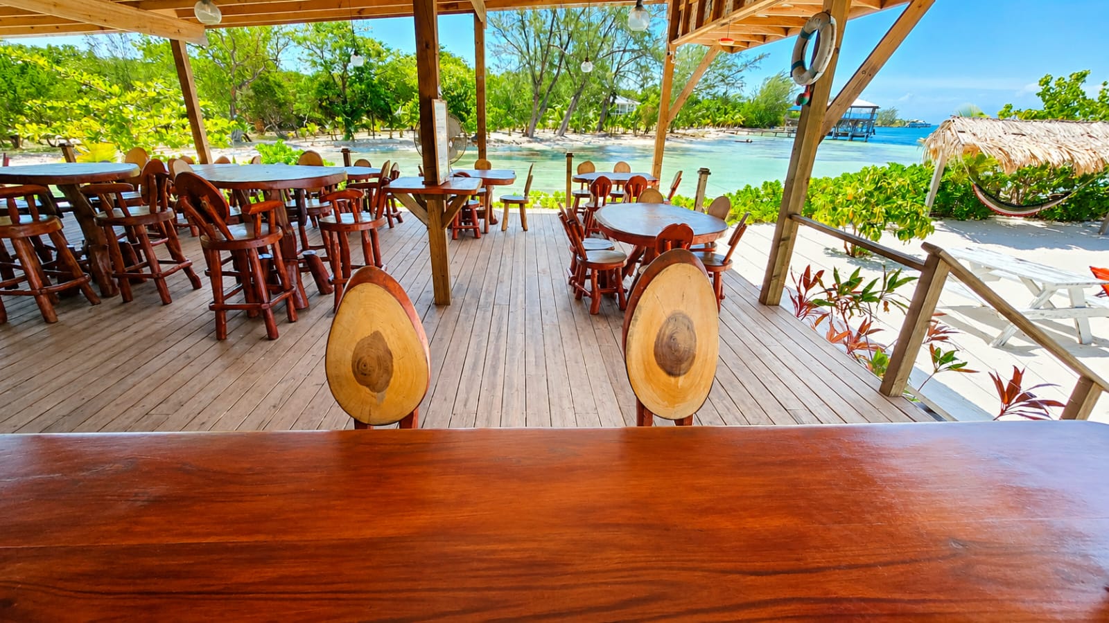 Beachfront bar/restaurant for sale Utila, Bay Islands $375K